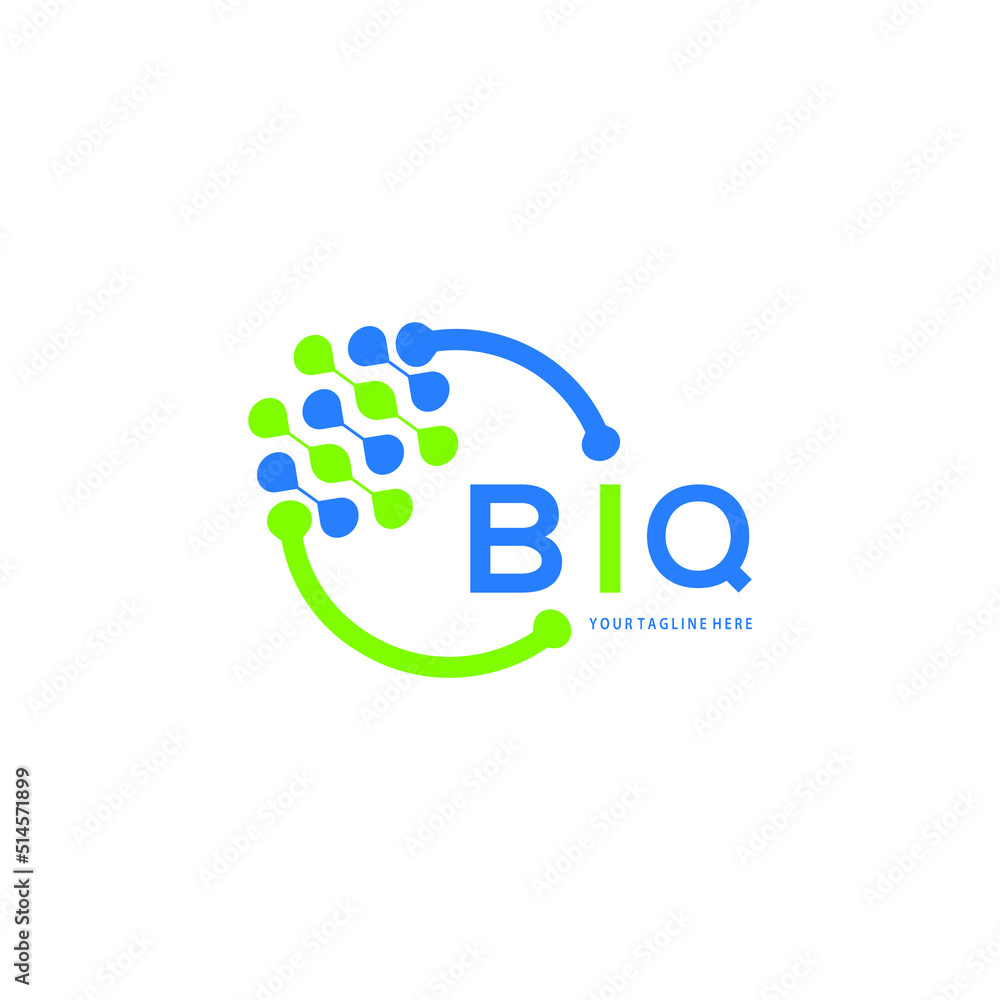 BIQ logo design initial creative letter logo.BIQ unique letter logo ...