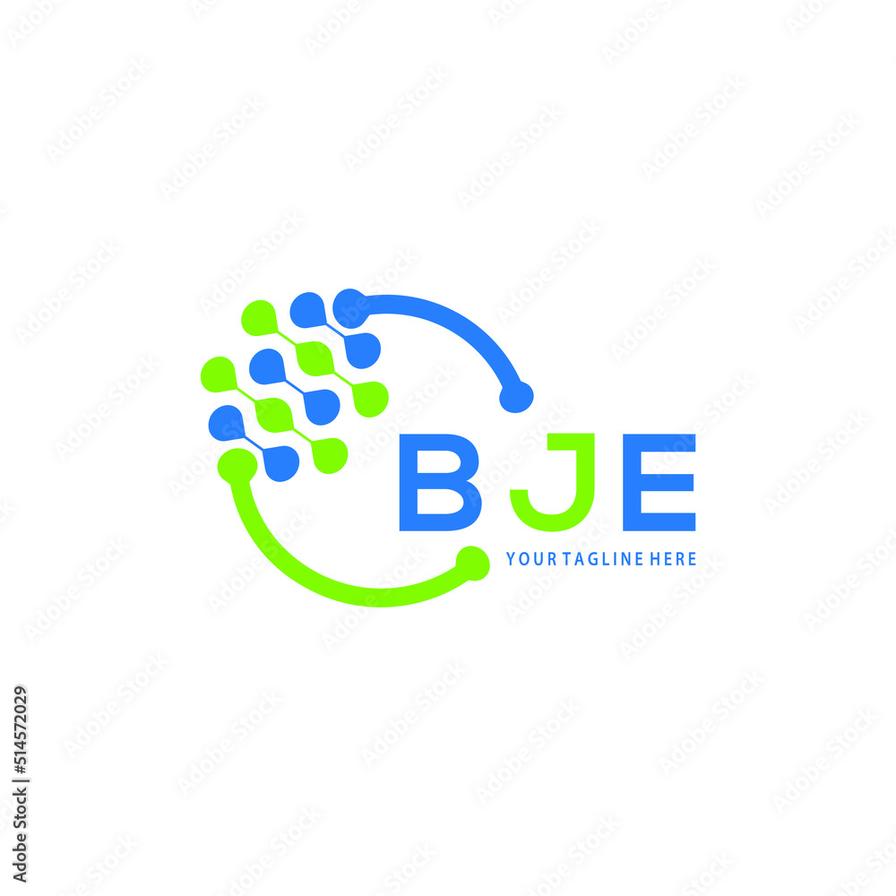 BJE logo design initial creative letter logo.BJE unique letter logo design. BJE vector logo ...