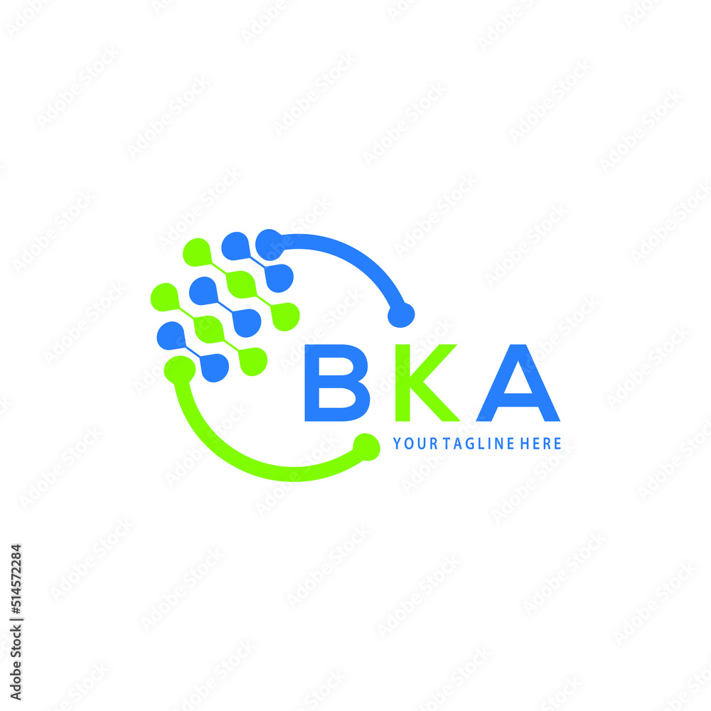 BKA logo design initial creative letter logo.BKA unique letter logo ...