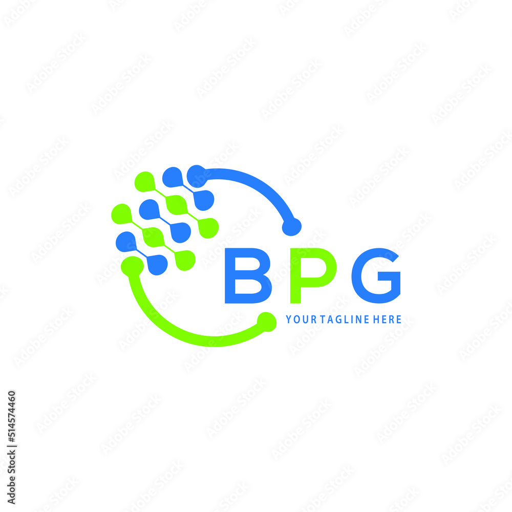 BPG logo design initial creative letter logo.BPG unique letter logo ...
