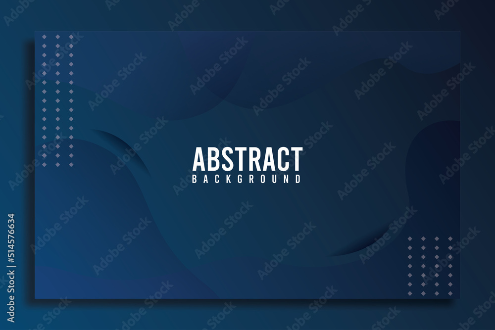 Dark blue background design template, design with abstract style ...