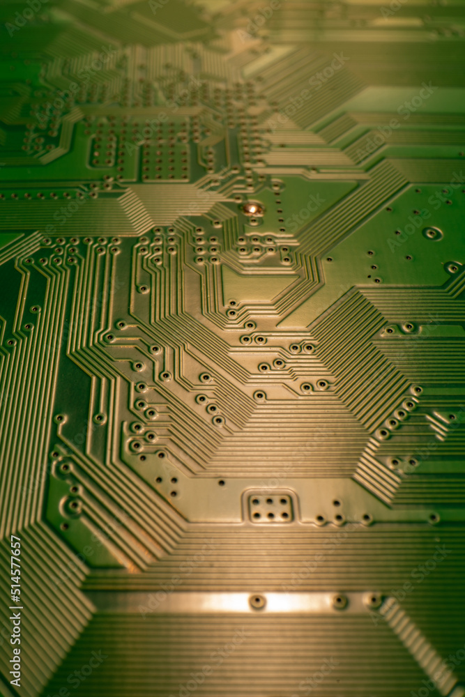 Electronic circuit board technology background. Electronic plate ...
