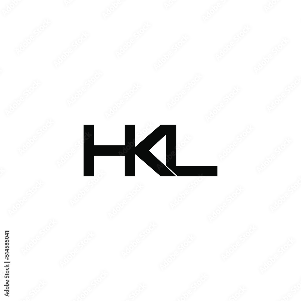 hkl letter original monogram logo design Stock Vector | Adobe Stock