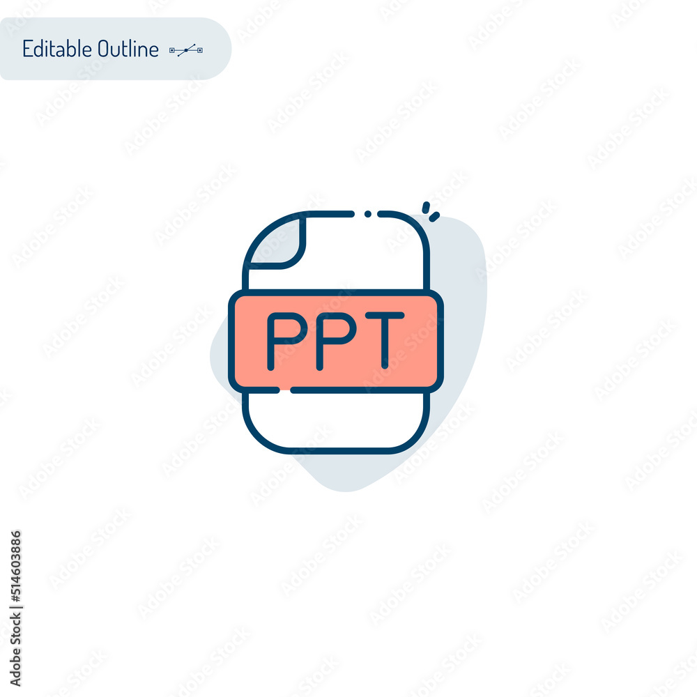 PPT document, Slide Show Presentation, Data and Charts, Document icon ...