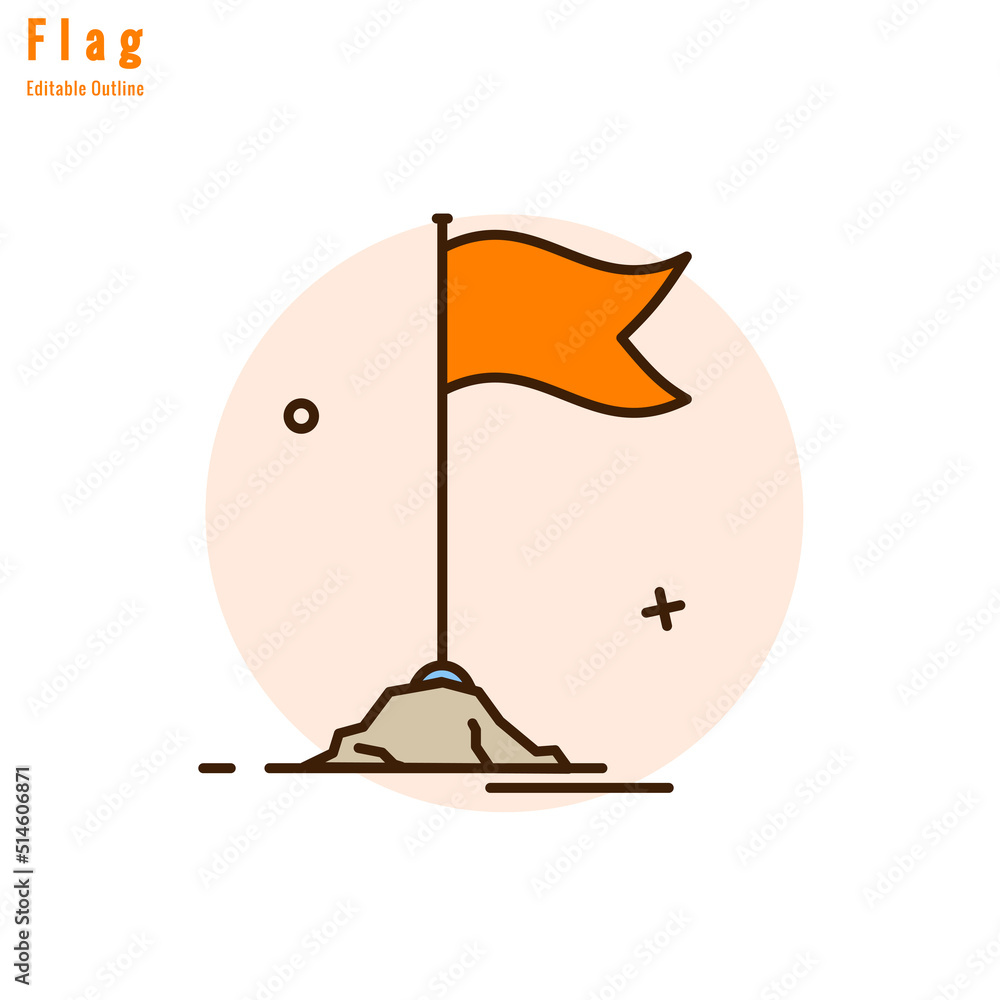 Orange Flag, Flag icon, Bhagwa (saffron) color Symbolize religious ...