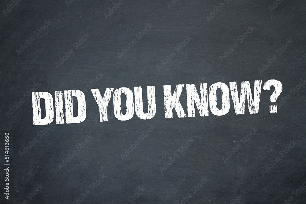 Poster Did you know? – Wall Art | UkPosters