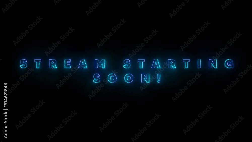 Starting Streaming Soon Stream Video Background 80's Retro Grid Motion ...