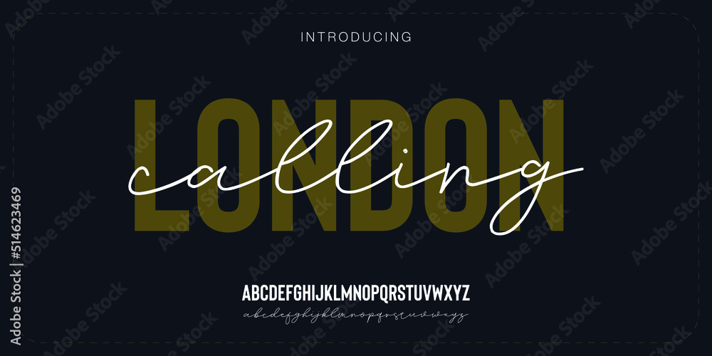 Elegant london calling alphabet duo elegant letter font. beauty ...