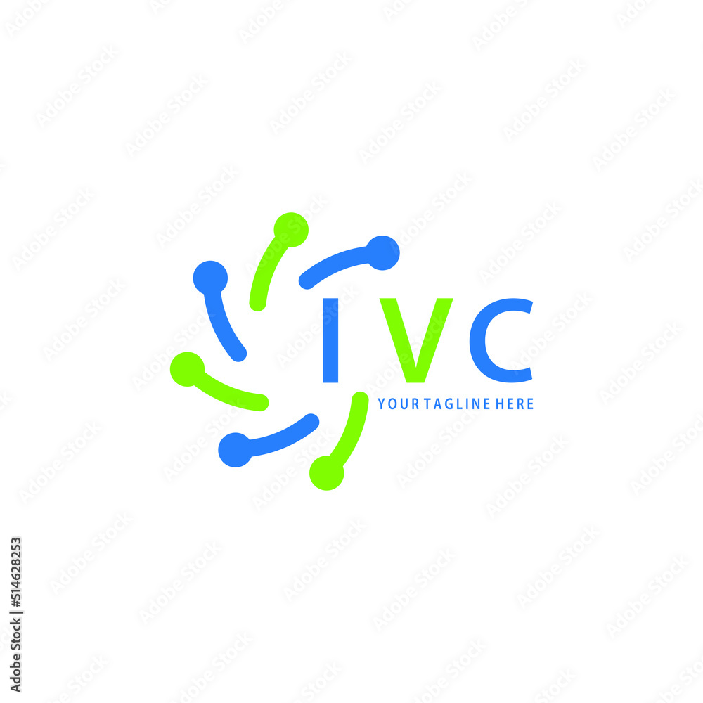 IVC logo design initial creative letter logo. IVC unique letter logo ...