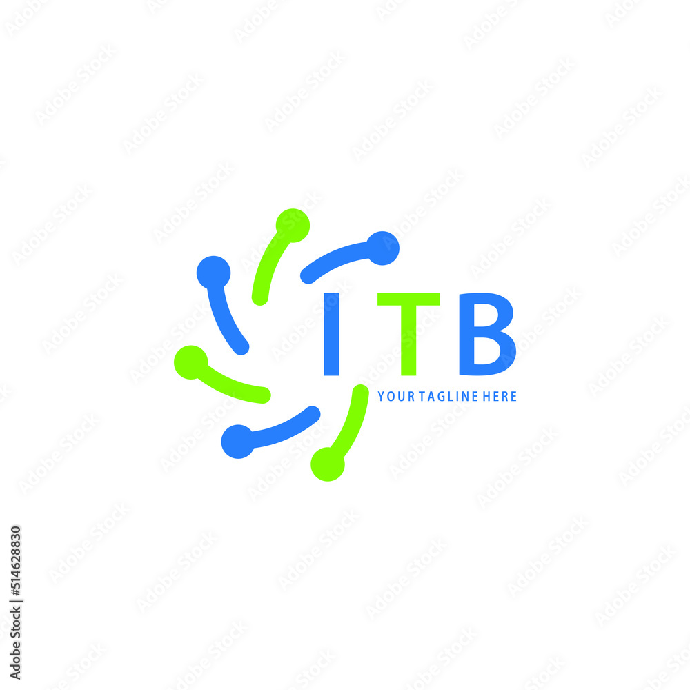 ITB logo design initial creative letter logo. ITB unique letter logo ...