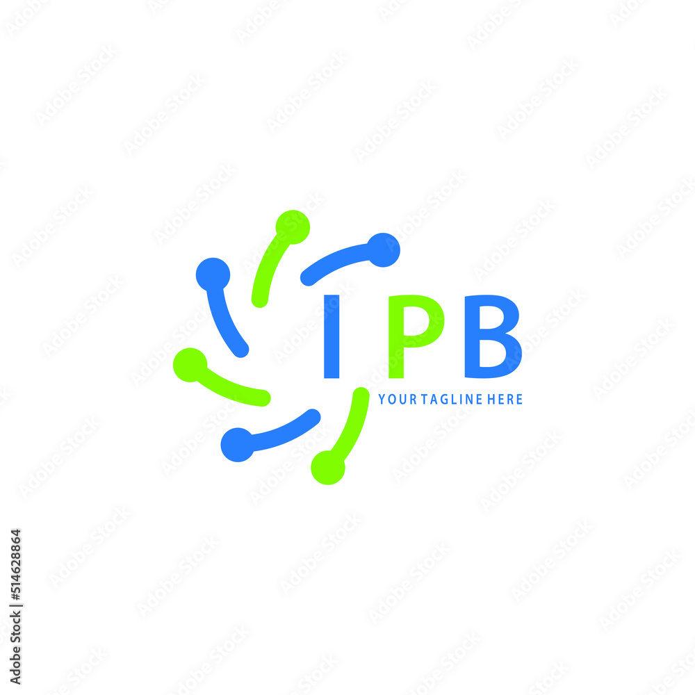 IPB logo design initial creative letter logo. IPB unique letter logo ...