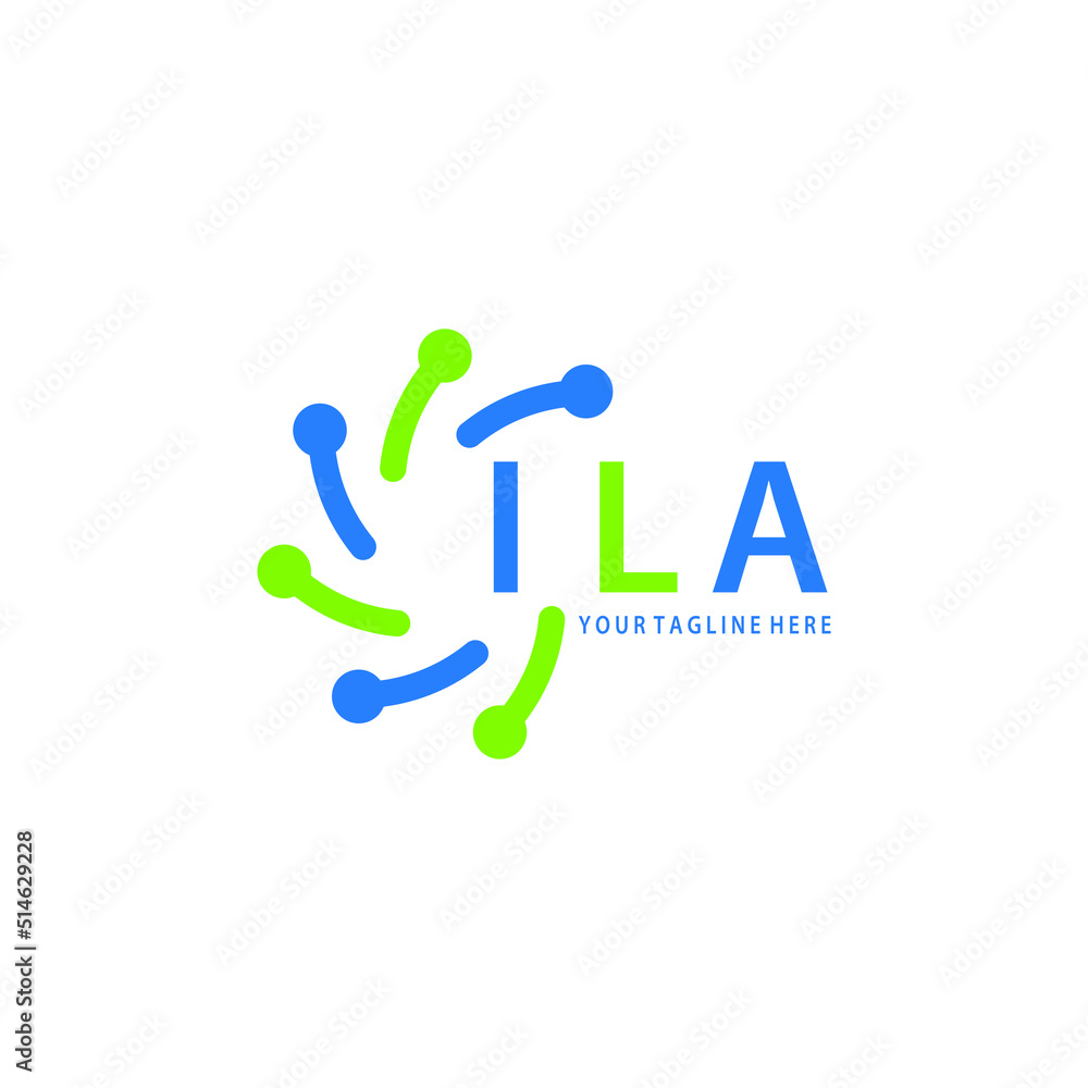 ILA logo design initial creative letter logo. ILA unique letter logo ...