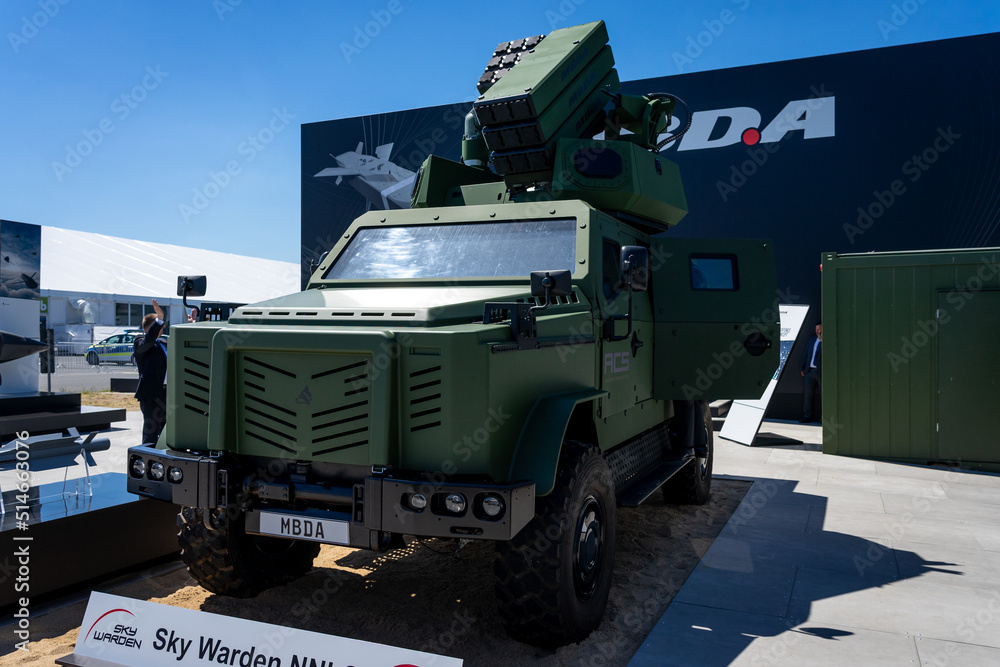 Stockfoto BERLIN, GERMANY - JUNE 23, 2022: Sky Warden NNbS - Small Anti ...