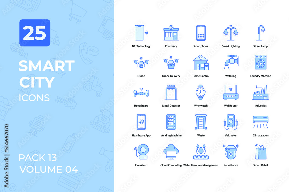 Smart City Icons Collection. Set contains such Icons as Solar Energy ...