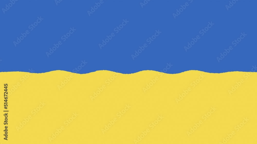Waving Flag of Ukraine 4K Animated Background. Simple Wave Motion ...