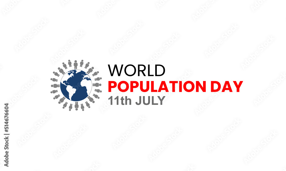 Poster World population day 11 July, Poster, Vector illustration – Wall ...