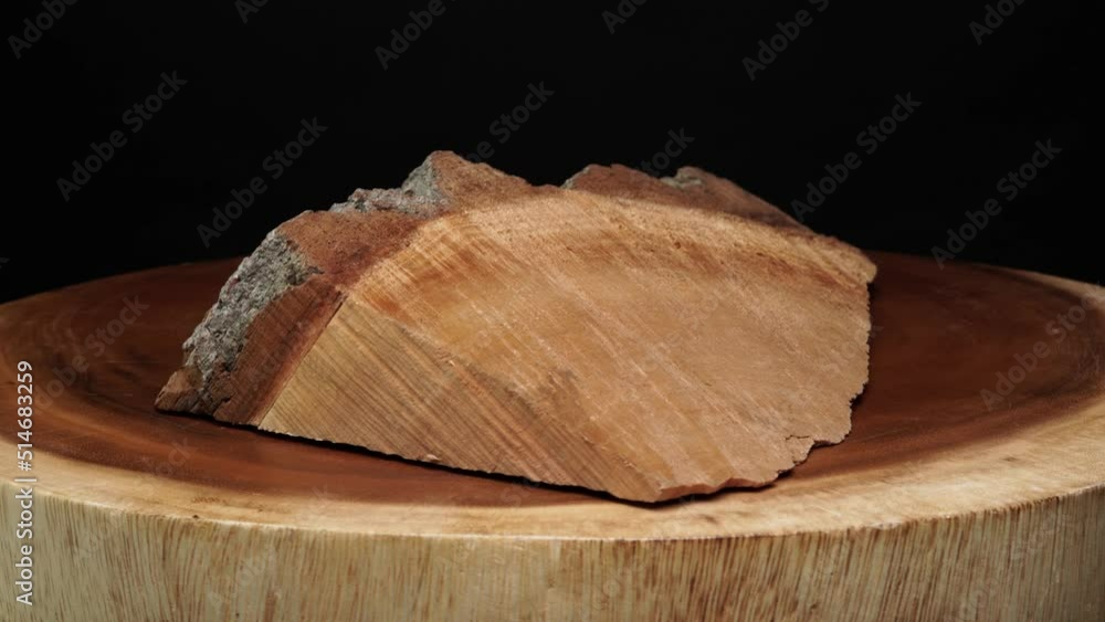 Old Ash tree rings texture close up. Selective focus. Wooden circle ...