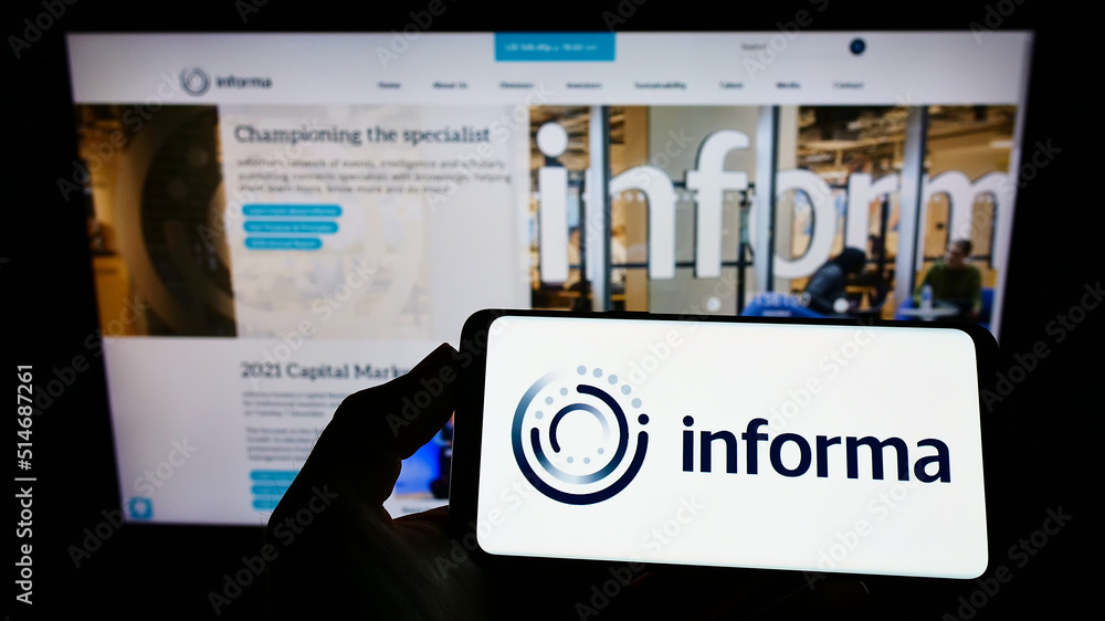 Stuttgart, Germany - 01-30-2022: Person holding smartphone with logo of ...