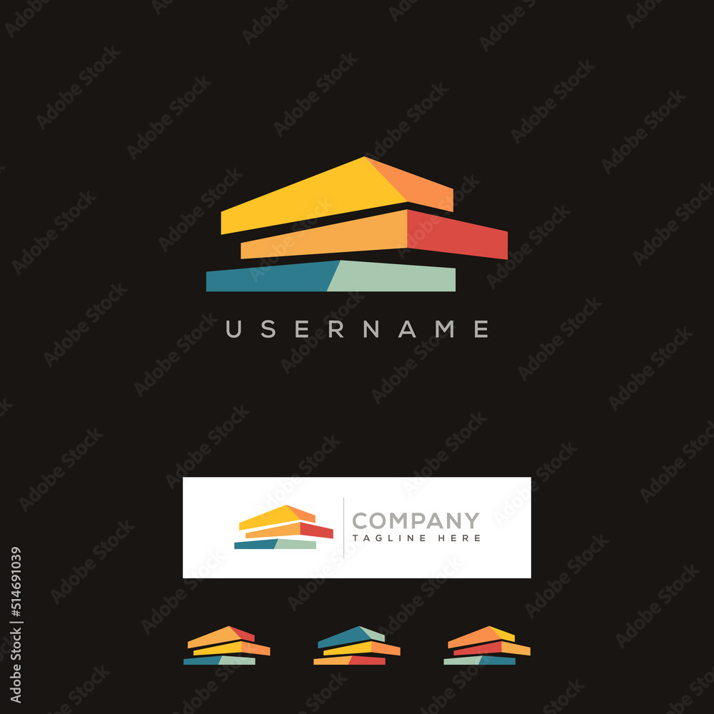 New Modern Colorful Real Estate Building Abstract Logo, , Building ...