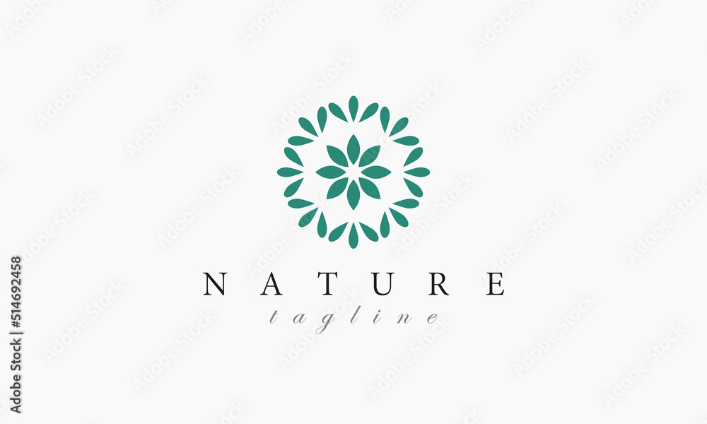 Nature logo design template for branding and business identity. Stock ...