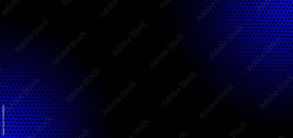 abstract blue dots pattern background with black gradient. Stock ...