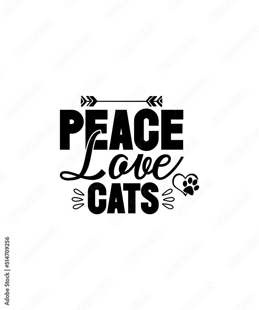 Cat svg bundle, cat clipart, cat silhouette svg, meow svg bundle, cats ...