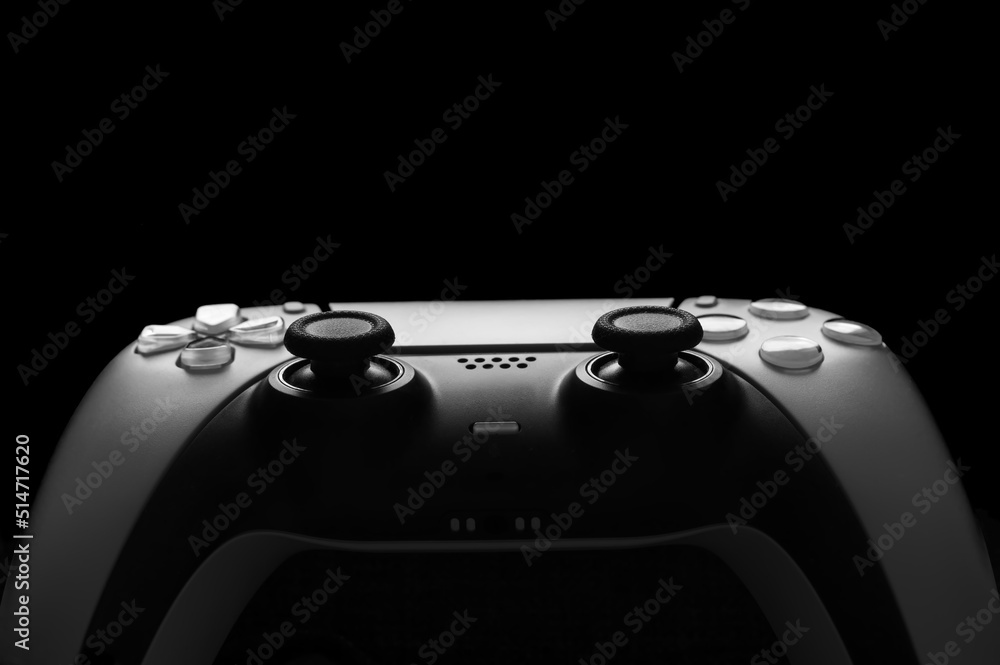 Next gen video game controller. Gamepad for console gaming with dual ...