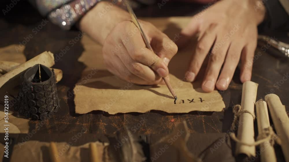 Ancient Greek Alphabet. Medieval man who wrote with the Ancient Greek ...