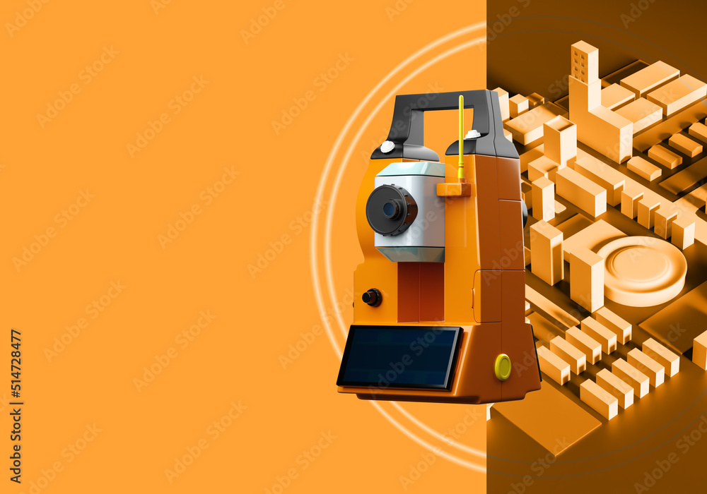 Surveyor instrument. Equipment for cartographic works. Topographic ...