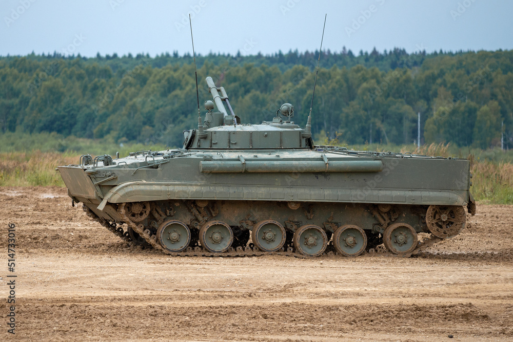 MOSCOW REGION, RUSSIA - AUGUST, 2020: BMP-3 (infantry fighting vehicle ...