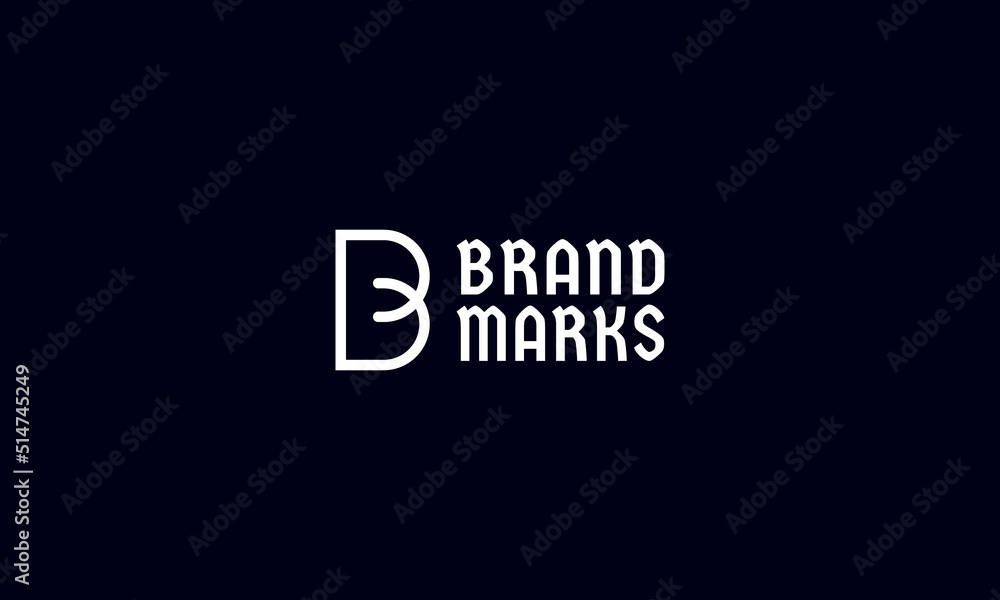Letter B logo design concept. Initial letter emblem for business ...
