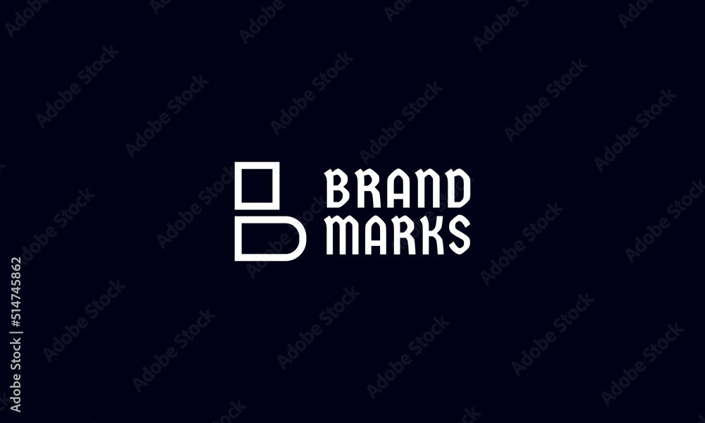 Letter B logo design concept. Initial letter emblem for business ...