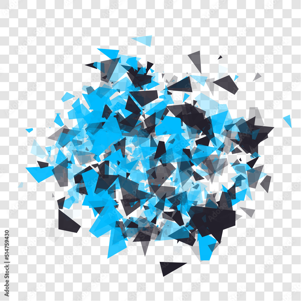 Abstract triangles particles with transparent shadows. Advertisement ...