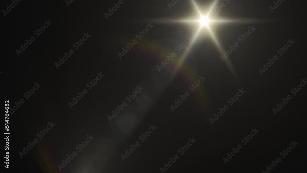 Shining sun rays effect of black screen motion graphics animation 4k ...