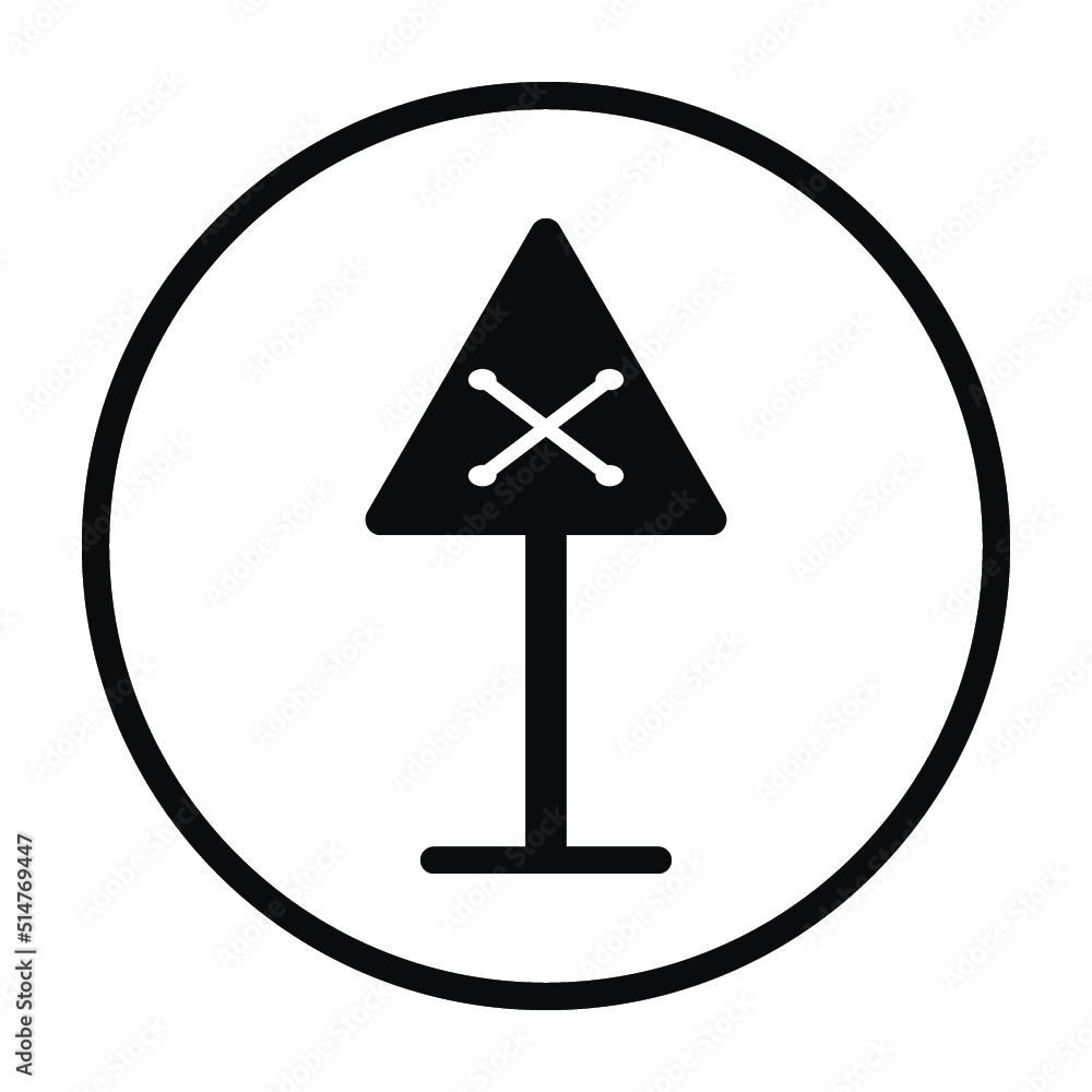 tick and Cross sign elements. vector buttons for vote, election choice ...