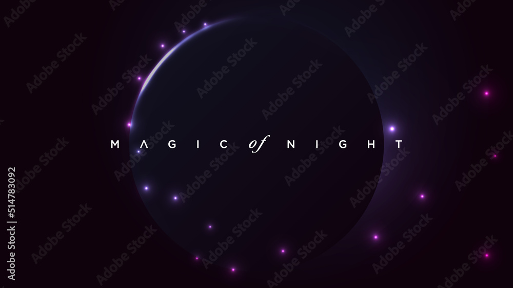 Magical shining effects on the premium dark abstract background. Modern ...