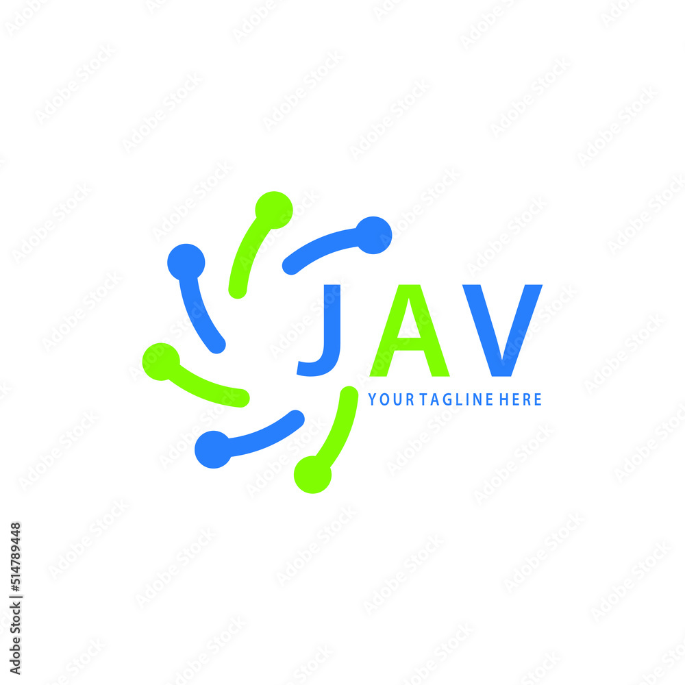 JAV logo design initial creative letter logo. JAV unique letter logo ...