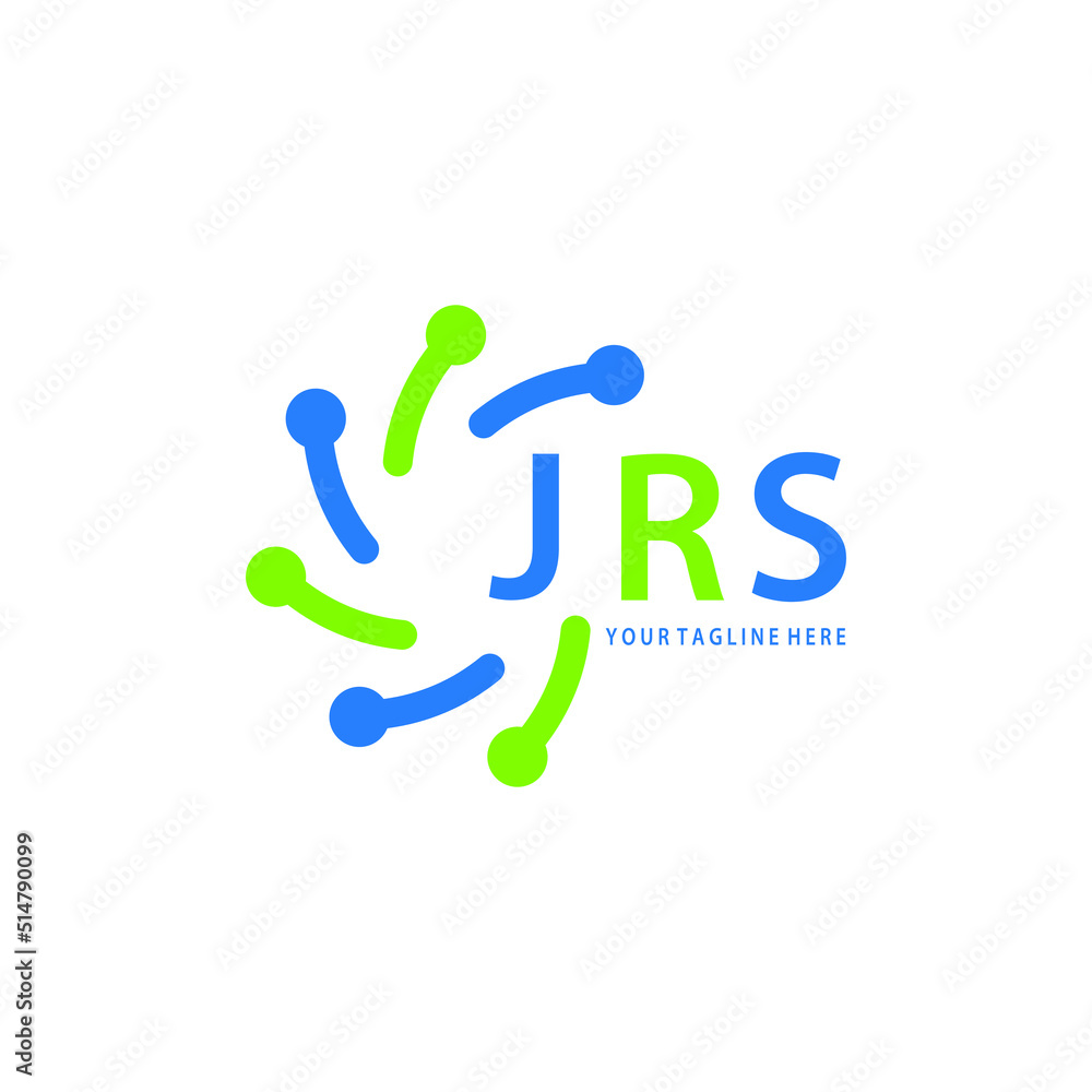 JRS logo design initial creative letter logo.JRS unique letter logo ...