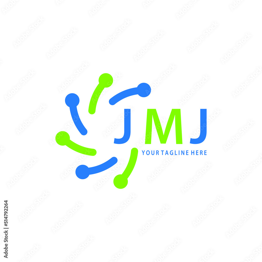 JMJ logo design initial creative letter logo. JMJ unique letter logo ...