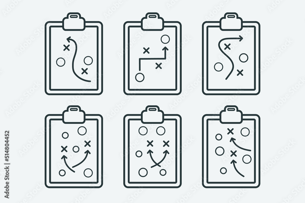 Poster Sport tactical board design icon vector illustration – Wall Art ...