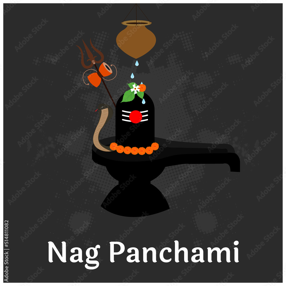 Naag Panchami Hindu Festival Vector Illustration Stock Vector | Adobe Stock