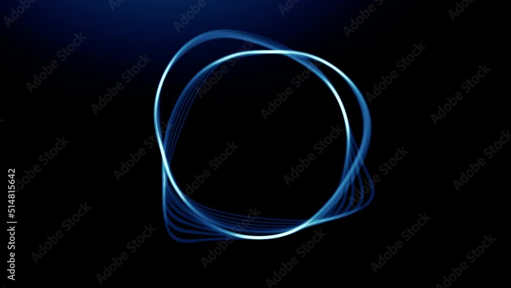 Bright black background with blue backlight. Motion.A bright white ...