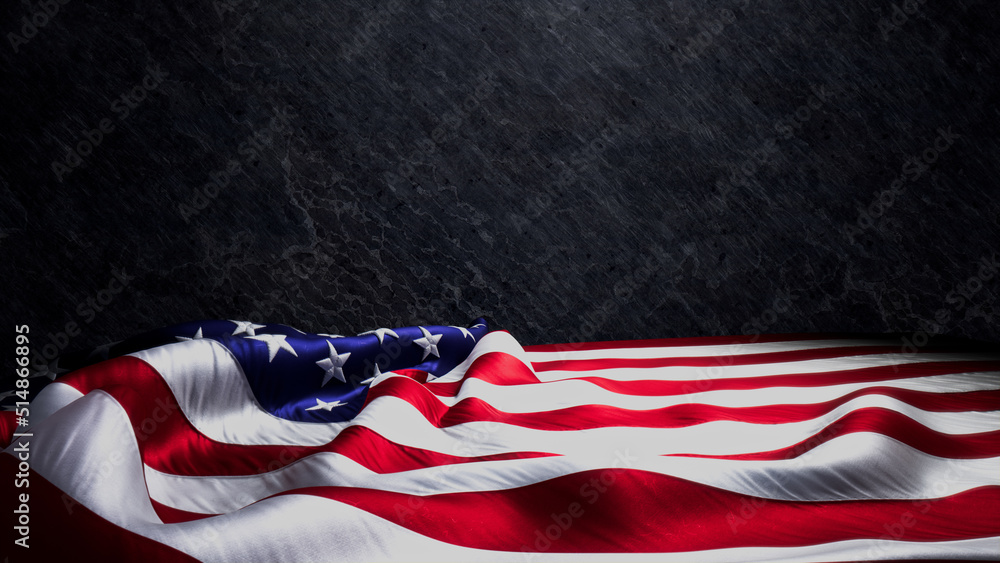 Independence Day Banner. Premium Holiday Background featuring US Flag ...