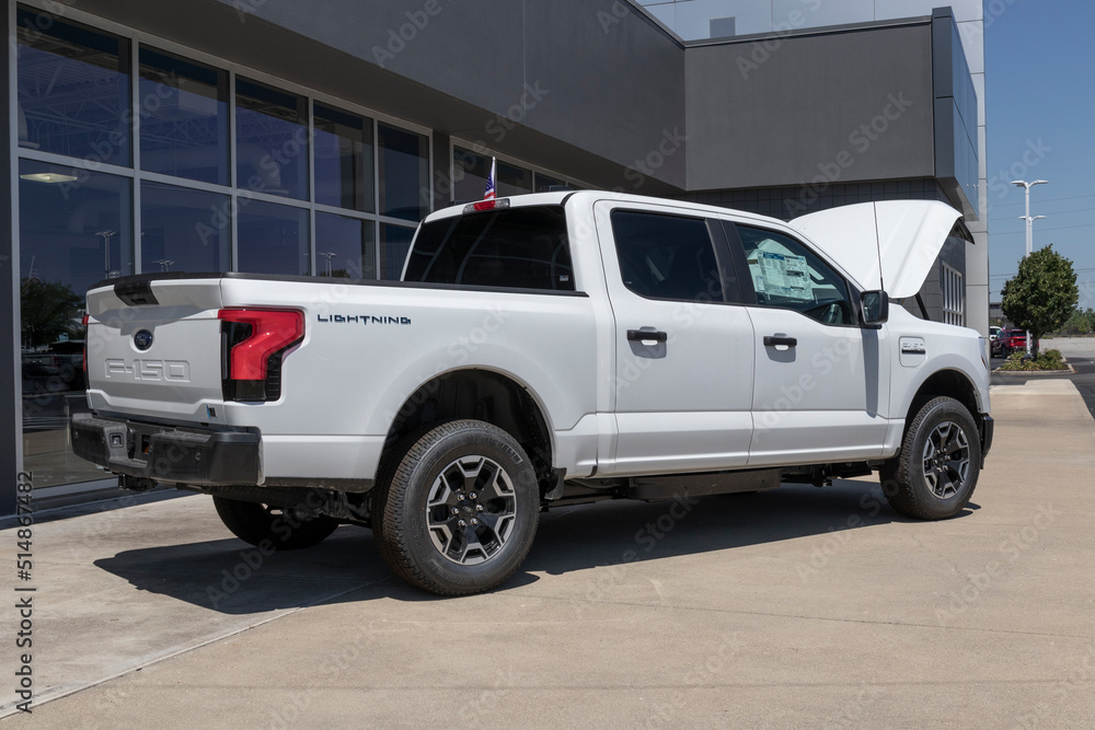 Ford F-150 Lightning Frunk display. Ford offers the F150 Lightning all ...