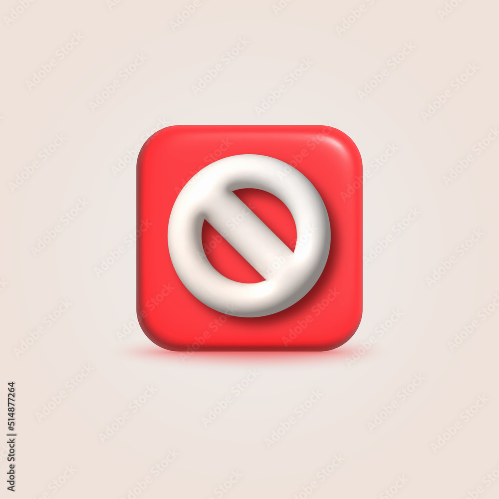 3d stop sign, stop symbol, traffic stop. Vector Stock Vector | Adobe Stock