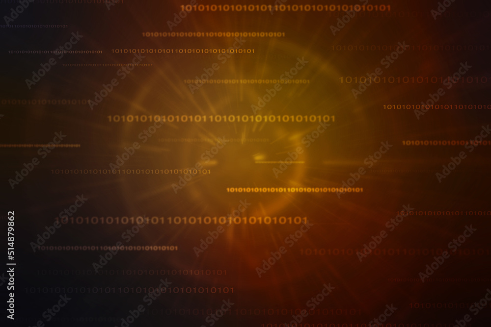 Internet binary data code computing or transmission process,Internet data transmission, Binary ...