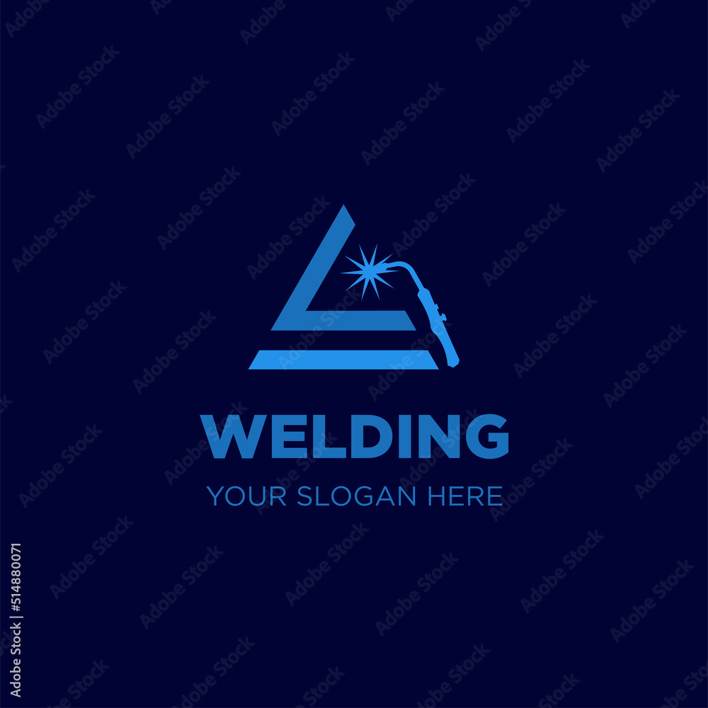 Welding company modern logo template Stock Vector | Adobe Stock