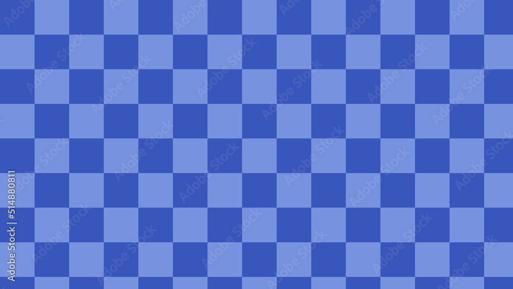 big blue checkers, gingham, plaid, checkerboard pattern background ...