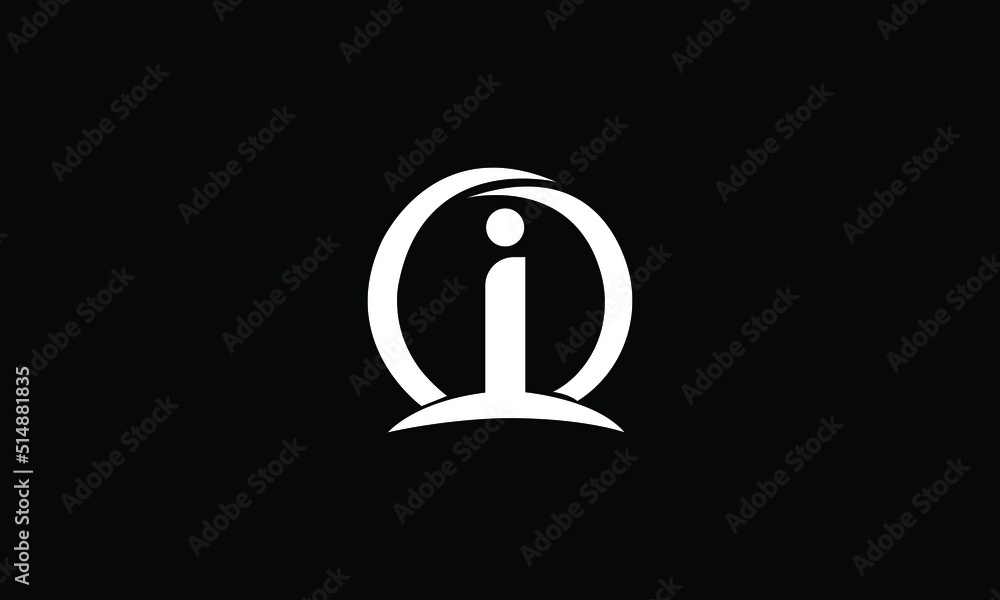 i oi io letter logo design vector template Stock Vector | Adobe Stock