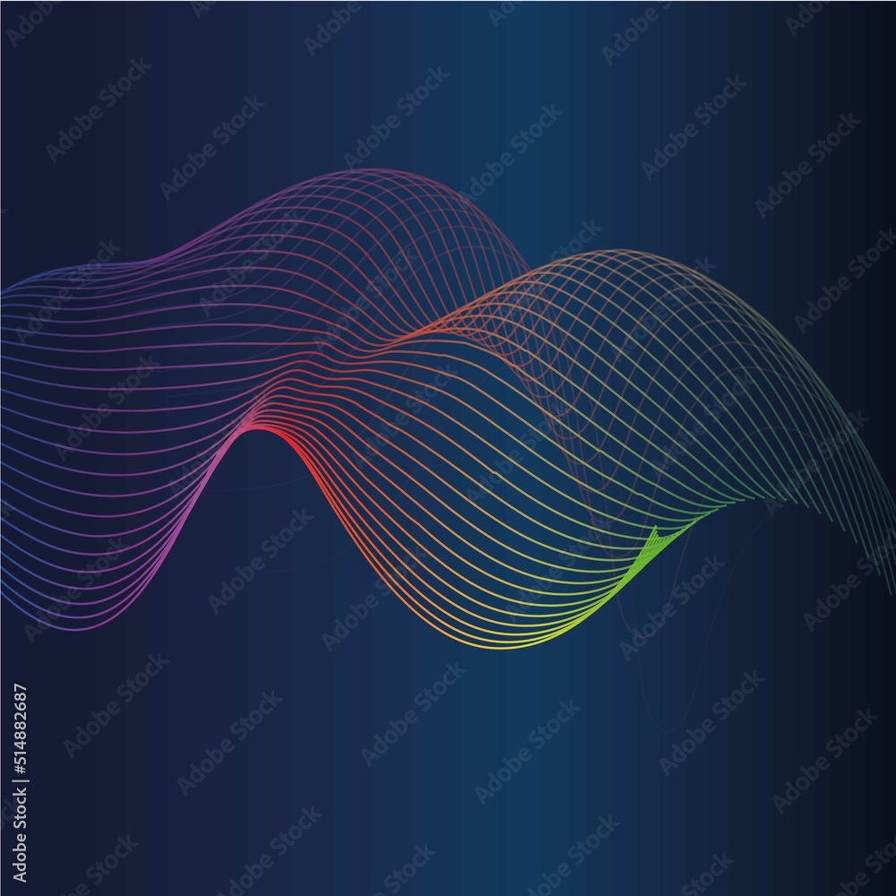 Vecteur Stock Sound wave icon. Music frequency. Audio player. Sound ...